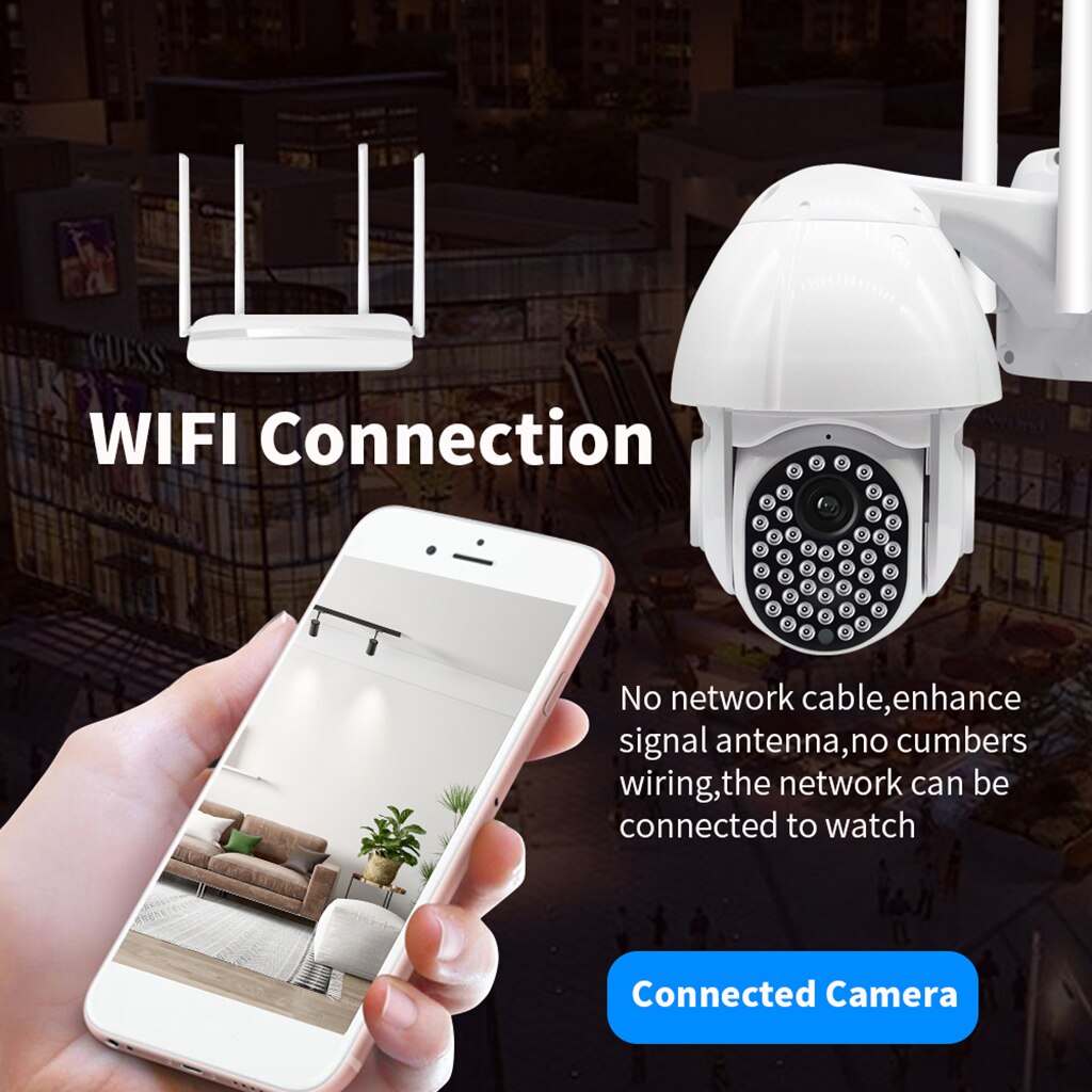1080P WiFi Waterproof Rotation Security Camera 46 ... – Grandado
