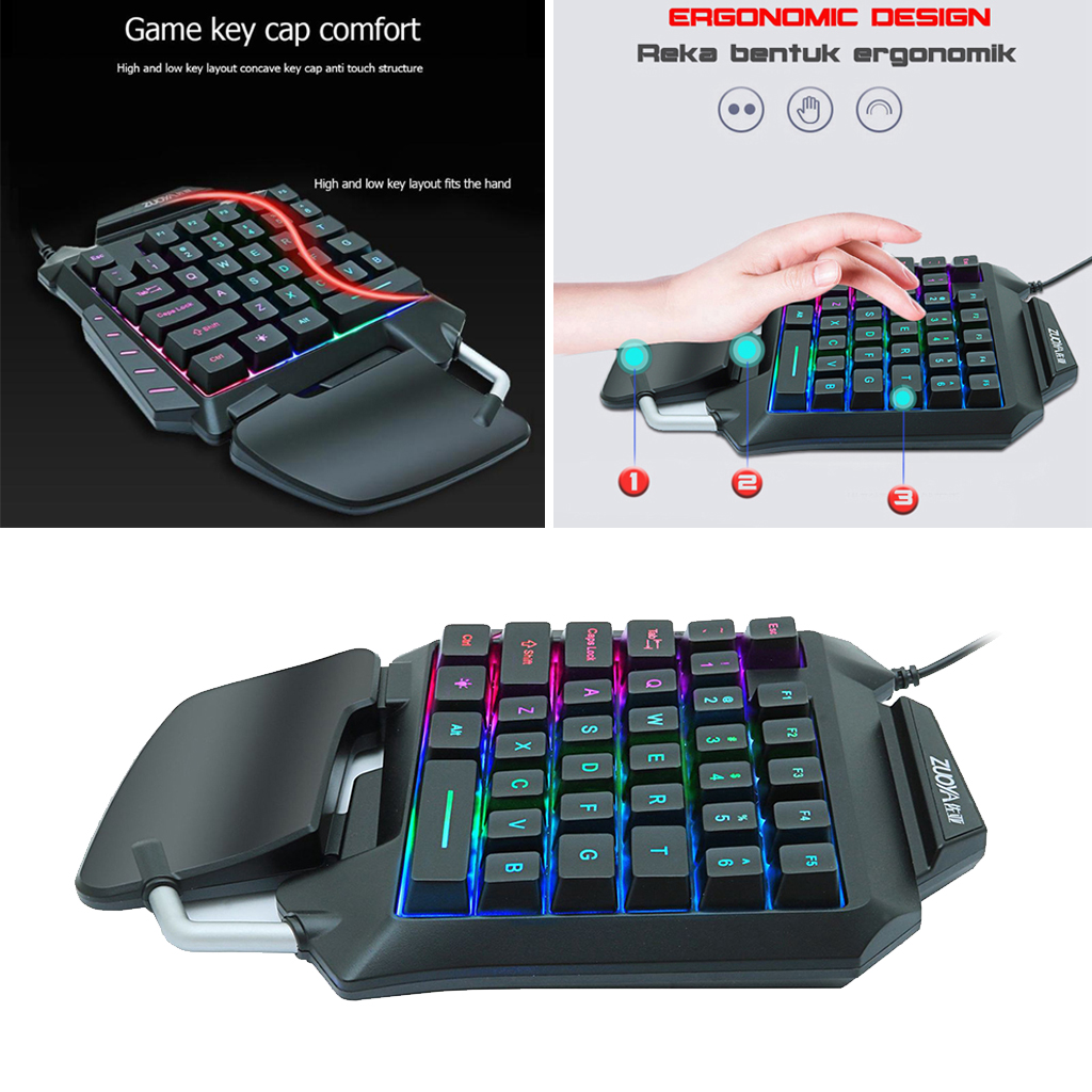 Einhand Spielen Tastatur Professionelle 35 Tasten ... – Grandado