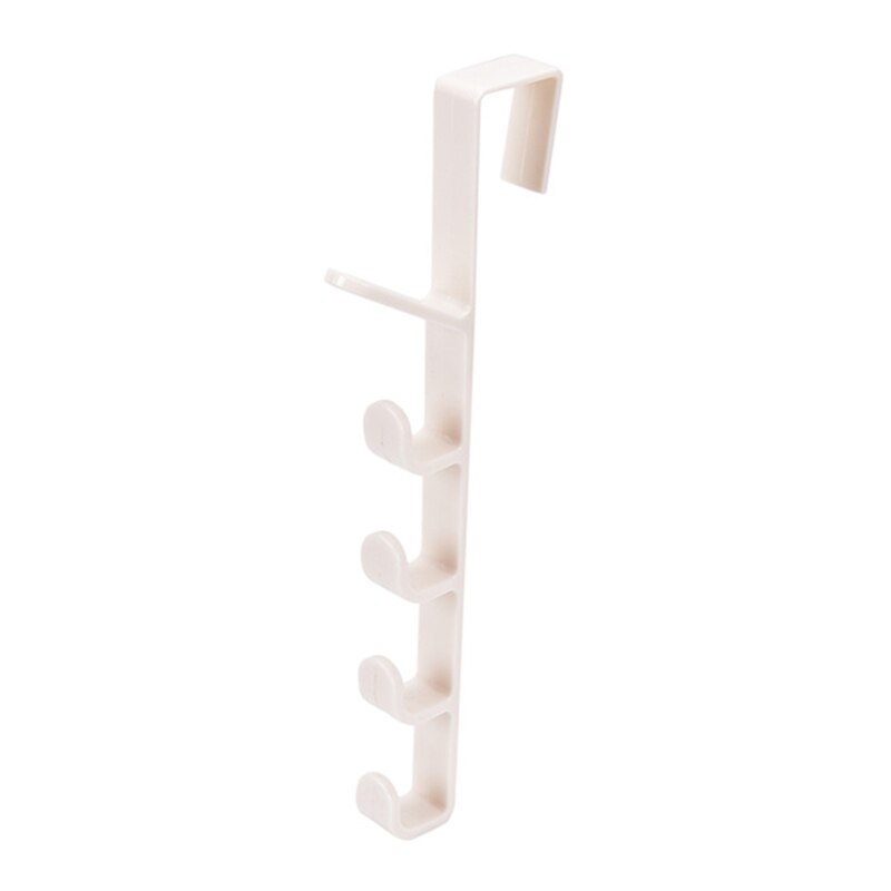 5-hooks Plastic Home Storage Shelf Organizer Hook ... – Grandado