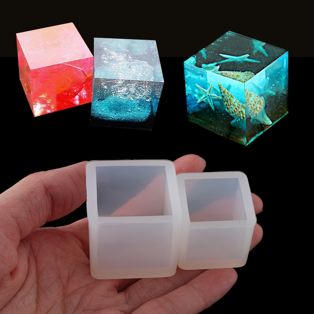Transparante Vierkante Cube Silicone Mould Kristal... – Grandado