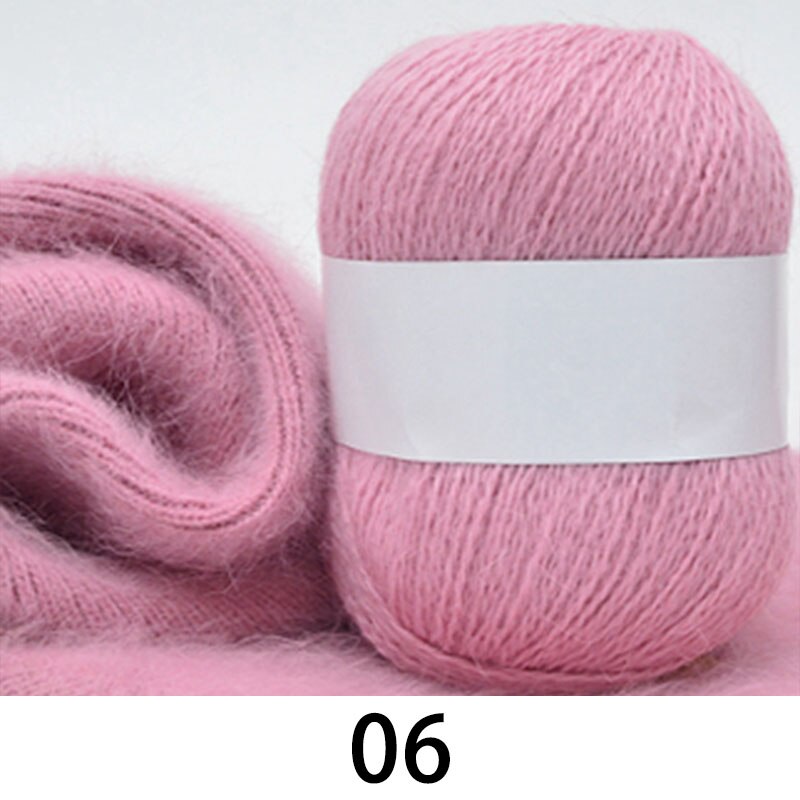 Long Plush Mink Cashmere Yarn Soft Fine Hand-Knitt... – Grandado
