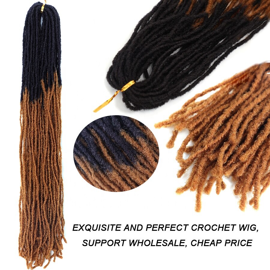 18 Inch Sister Locks Hair Extensions Pure omber co... – Grandado