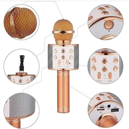 WS858 Karaoke Bluetooth Microphone Speaker – Grandado