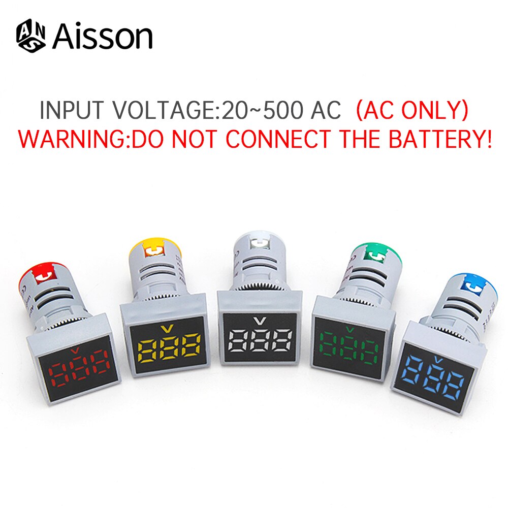 1Pcs 22Mm Voltmeter Led Digitale Voltage Meter AC1... – Grandado