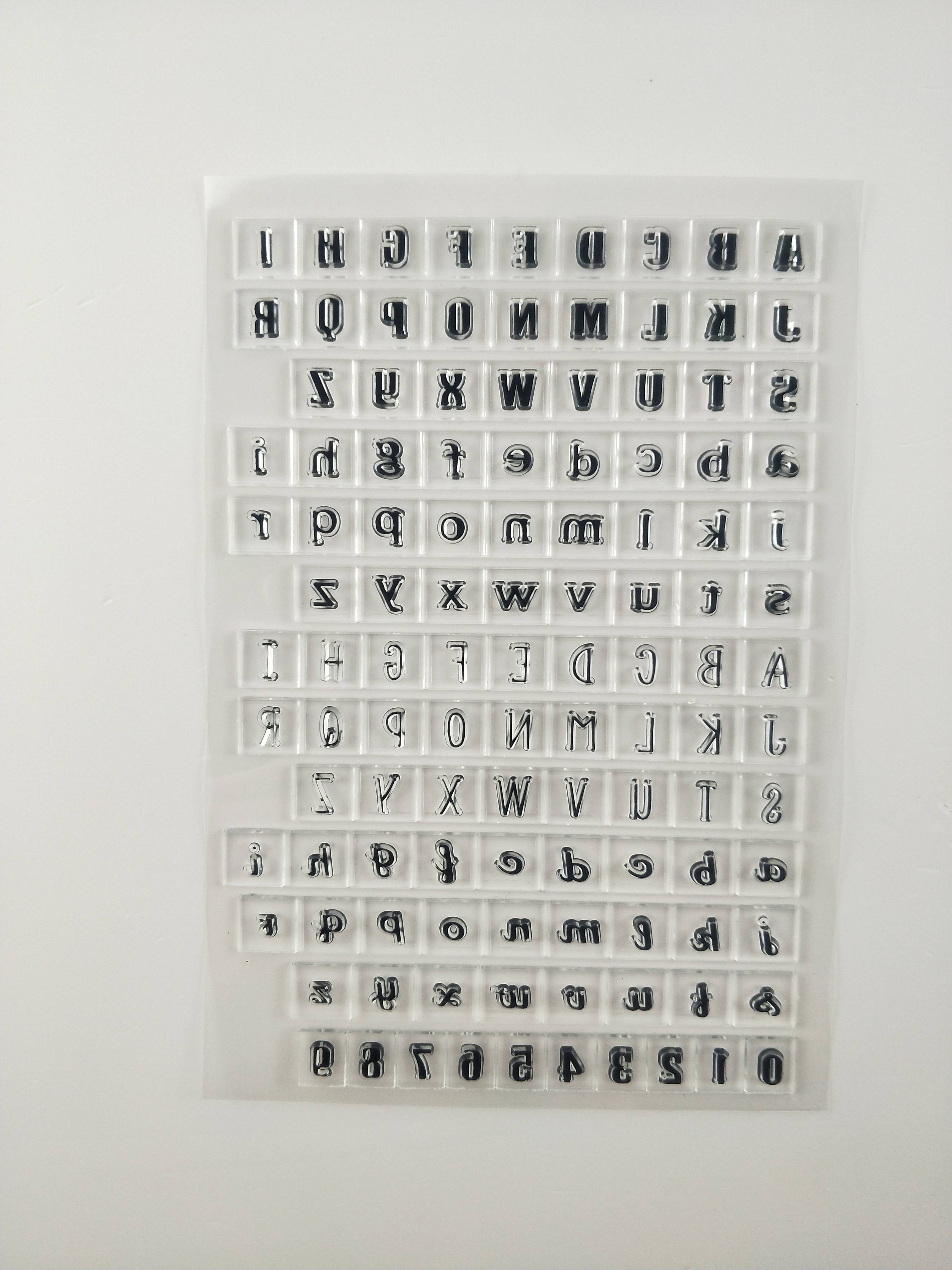 Stamp Retro Alphabet Graphic DIY Signet Handmade T... – Vicedeal