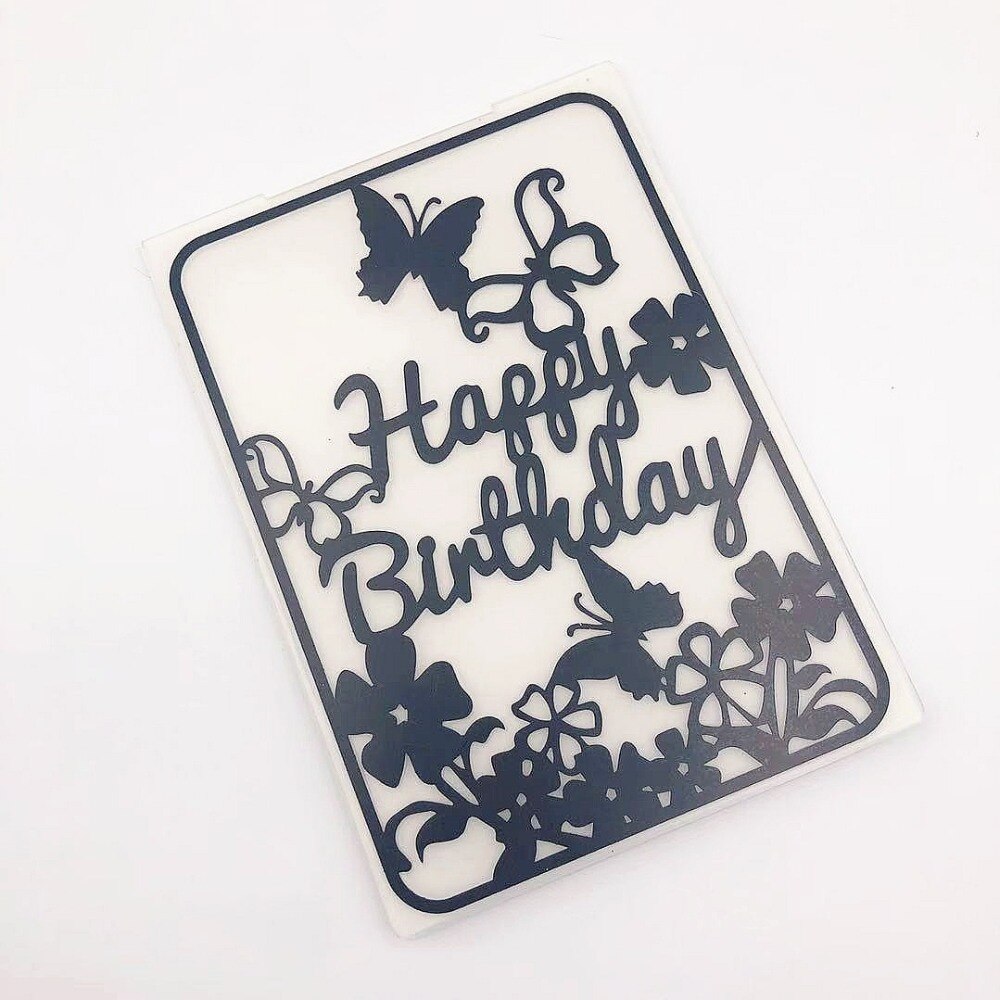 PANFELOU Happy birthday Embossing folders Plastic ... – Grandado