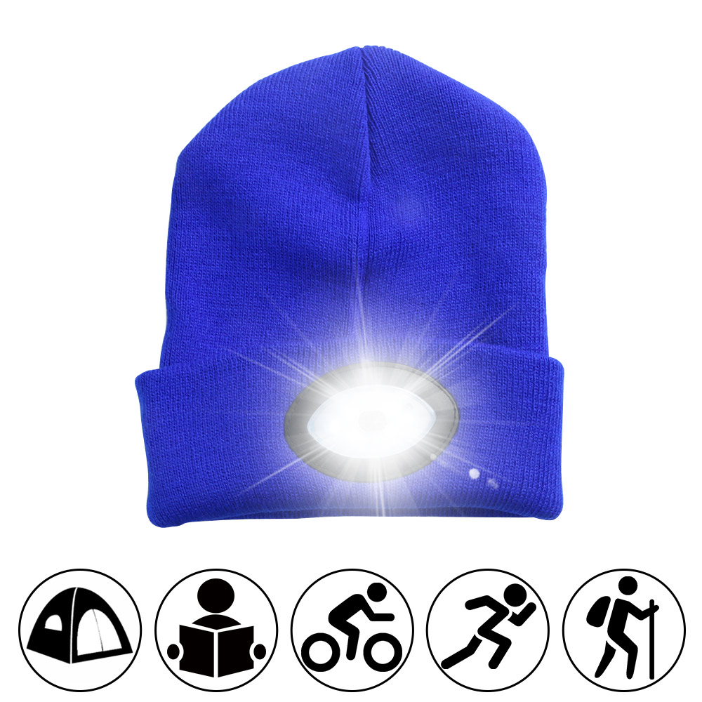 LED Knit Hat USB Rechargeable 6 Color Light Hat Ke... – Grandado