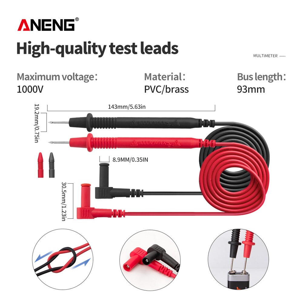 ANENG ST202 Digital Clamp Multimeter Resistance 40... – Vicedeal