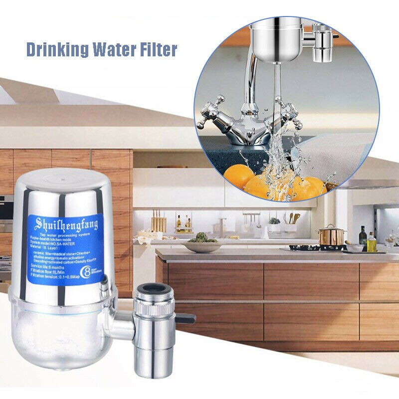 8 Layer Reusable Faucet Water Filter Activated Car... – Vicedeal