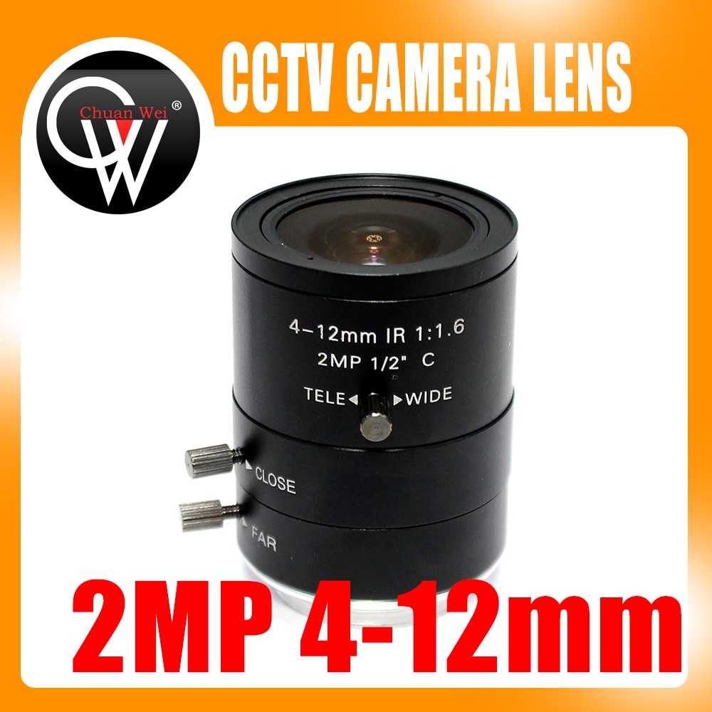 2MP 4-12Mm Ir Lens C Mount 2.0 Mega Pixel Hd Indus... – Vicedeal