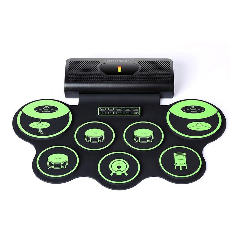 Portable Electronic Drum Set Digital Roll-Up Conta... – Grandado