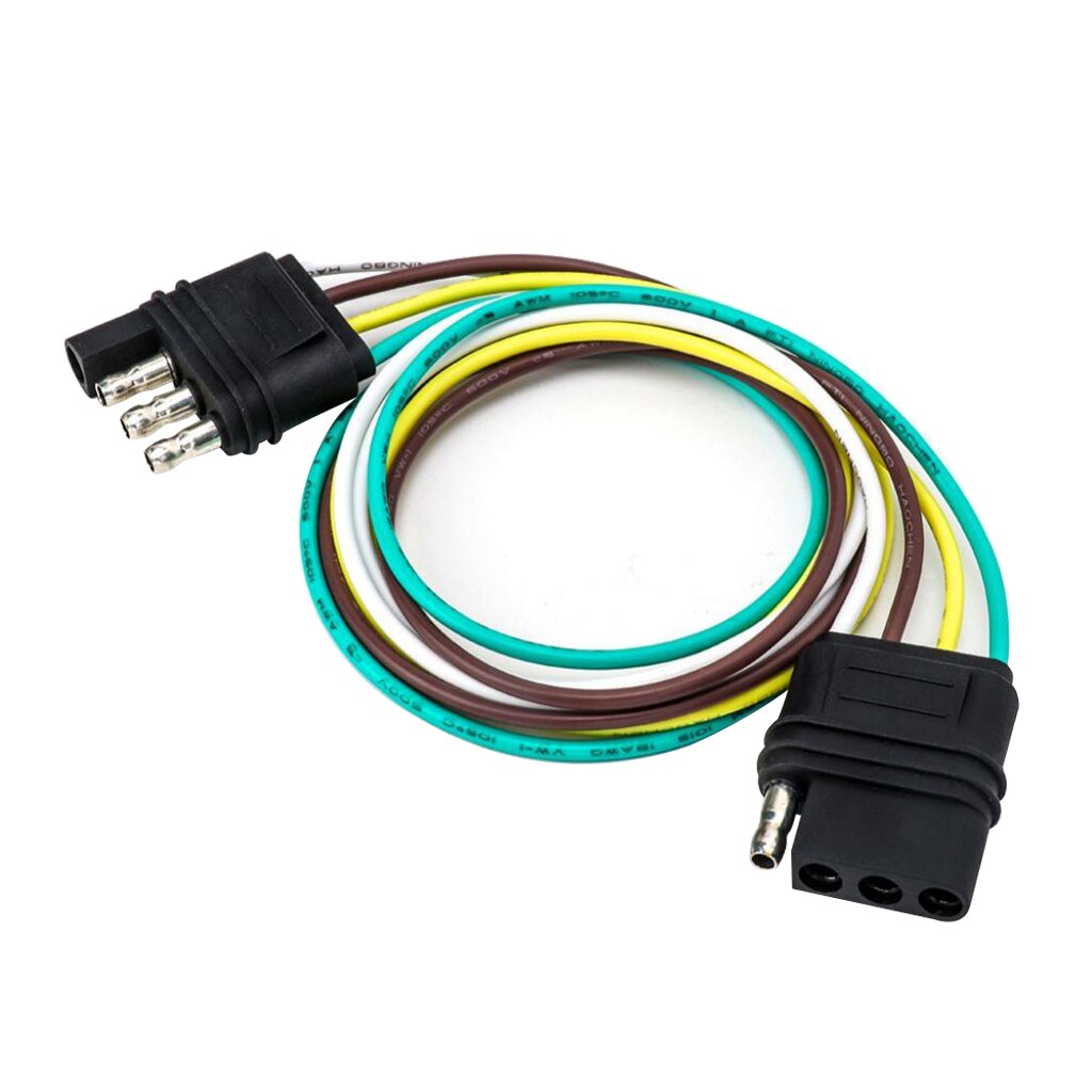 USA 4 Way Flat Trailer Wiring Connector Stecker 24... – Grandado