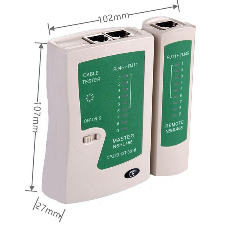 JTKE – testeur de câble réseau RJ45 RJ11Cat5 Cat6 ... – Grandado