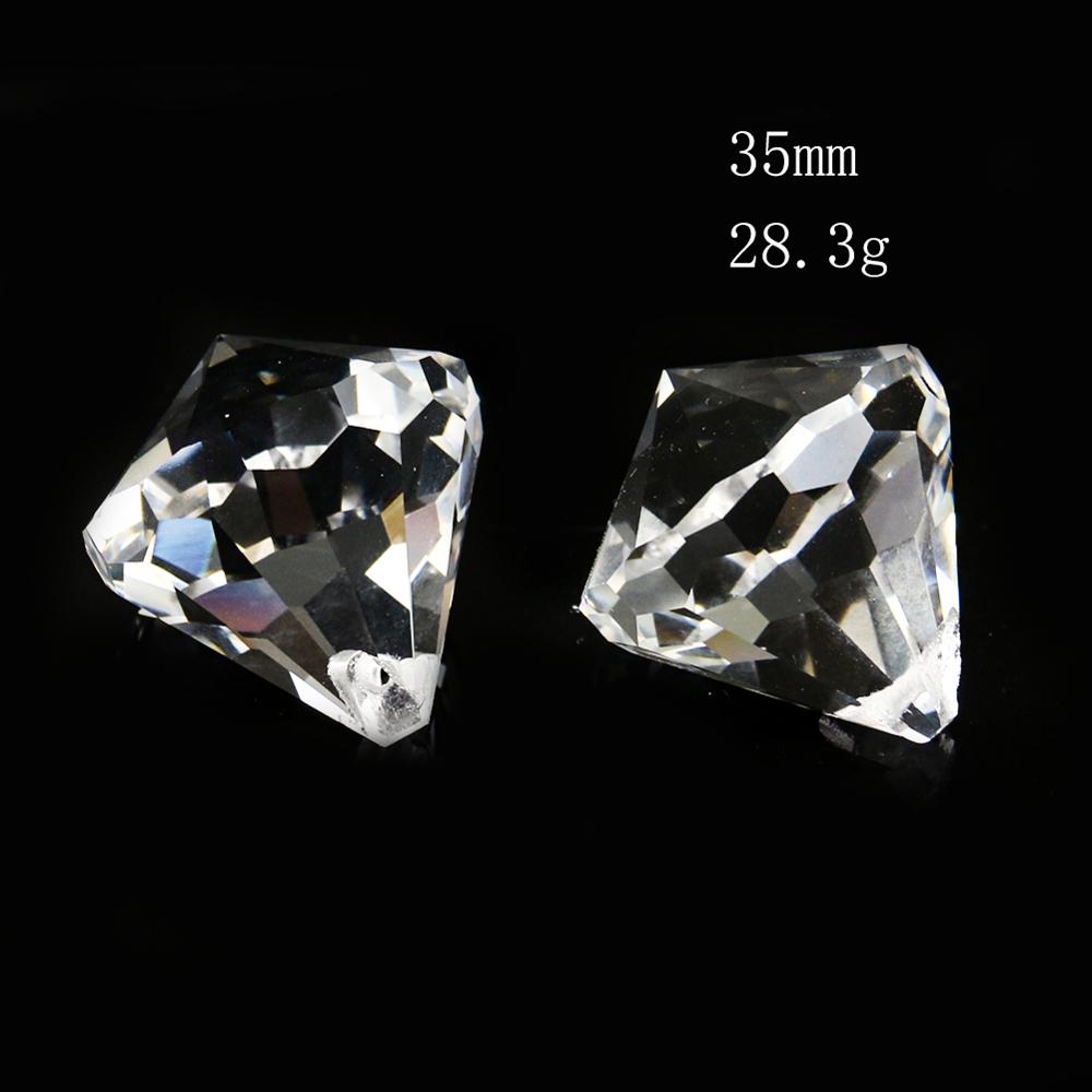 2PCS 35mm Clear Ice Rock Diamond Crystals Prism Su... – Grandado