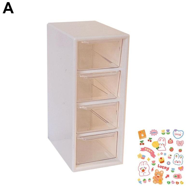 Desktop Organizer 4 Drawers Storage Cabinet Organi... – Grandado