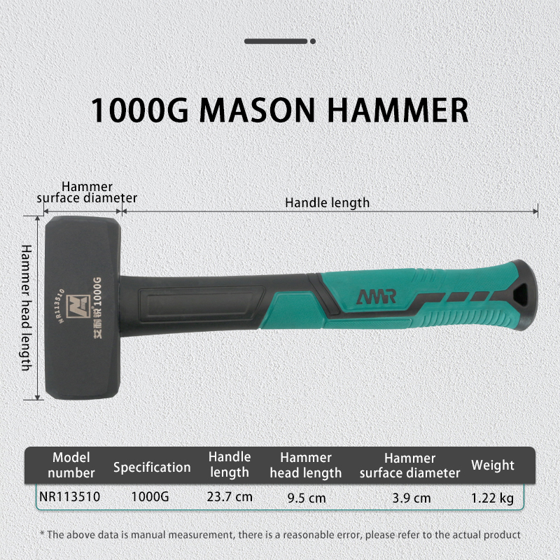 Drilling/Crack Hammer Masonry Hammer with Fibergla... – Grandado