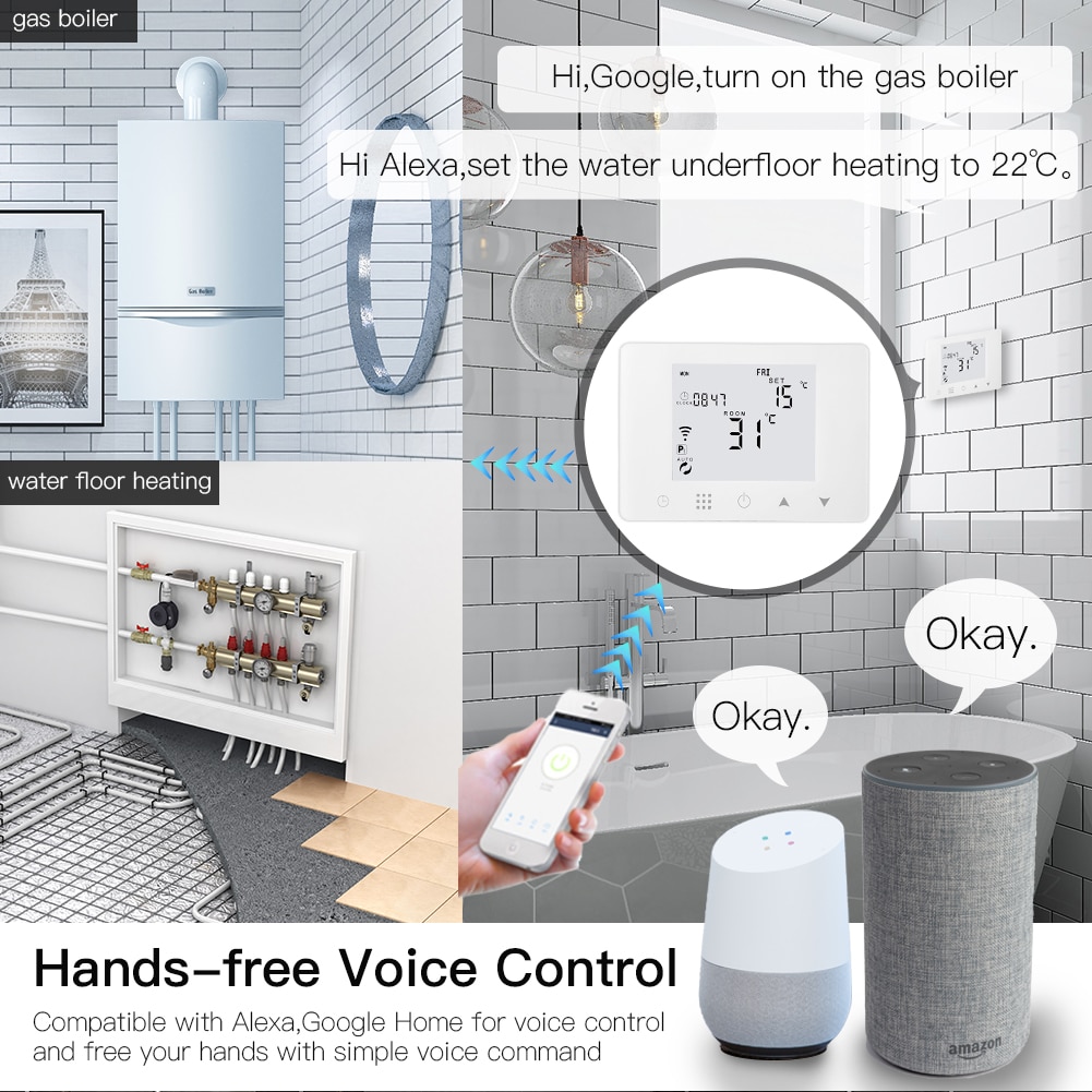 WiFi Smart LCD Wall-Hung Gas Boiler Water Underflo... – Vicedeal