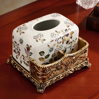 European tissue box retro ceramic multi-function t... – Vicedeal