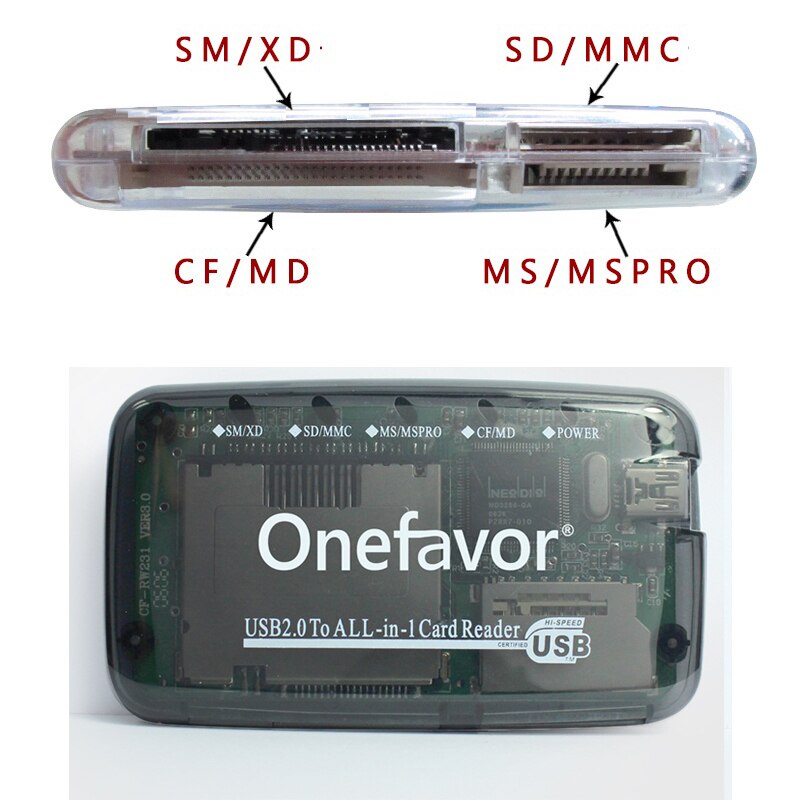 USB2.0 Multifunction card reader SD MMC XD SM MS C... – Grandado
