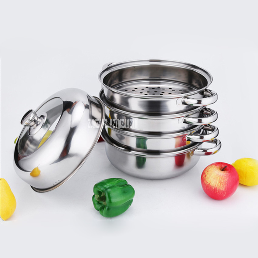 Multi - layer 28 cm Steamer Stainless Steel Thicke... – Vicedeal