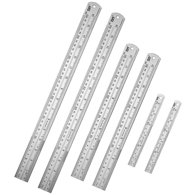 Stainless Steel Ruler Straight Edge Metal Ruler Se... – Grandado