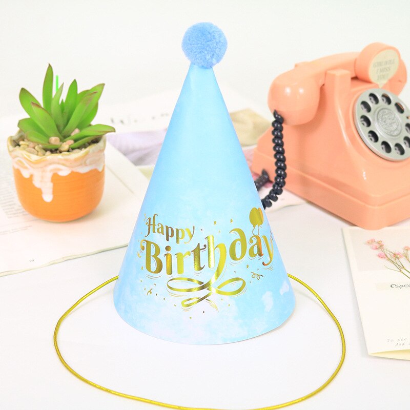 Happy Birthday Party Hats Colorful Paper Cap With ... – Grandado