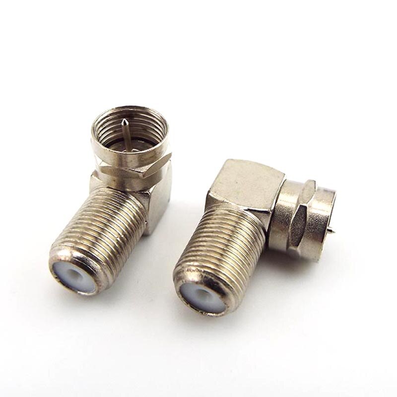 4pcs 90 Degree F-Type Male to Female Plug Connecto... – Vicedeal