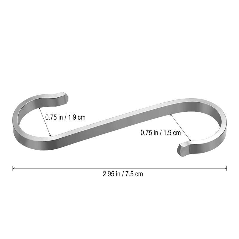 6pcs S Hooks S Shape Metal Hooks Heavy Duty 304 St... – Grandado
