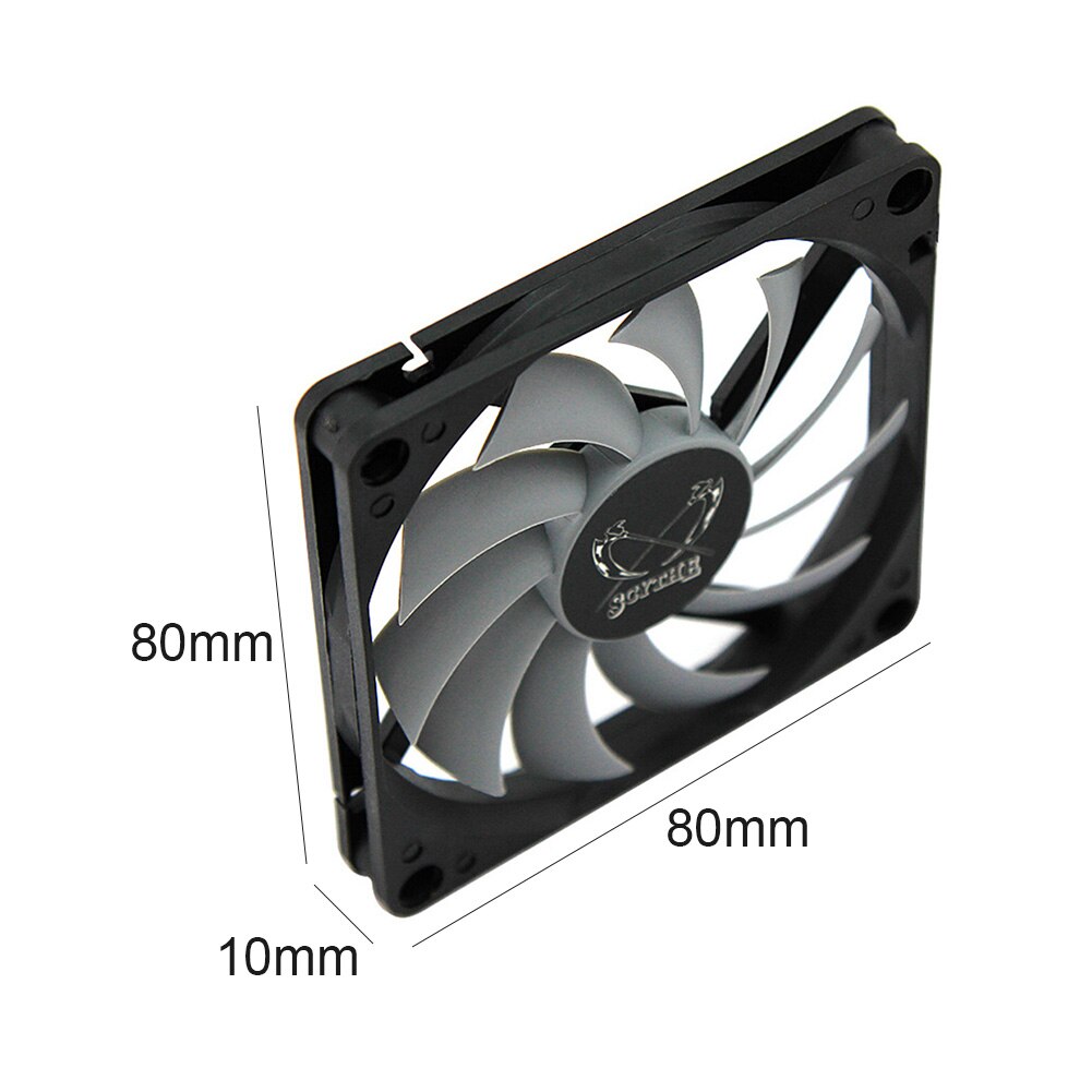 80Mm Computer Pc Case Dunne Fan 4 Pin 3000Rpm Vers... – Grandado