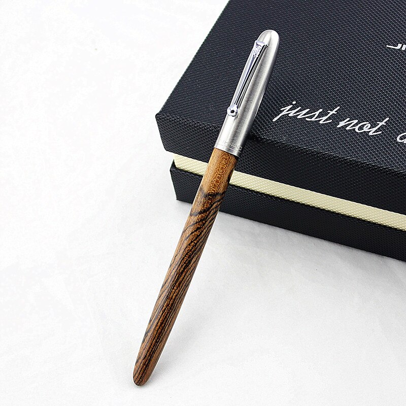 JINHAO Luxury wood fountain pen ink pen nib 0.38mm... – Grandado