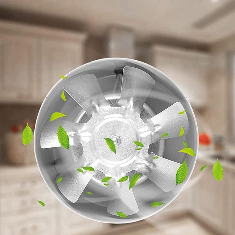 4 Inch Inline Duct Fan Air Ventilator Metal Pipe V... – Vicedeal