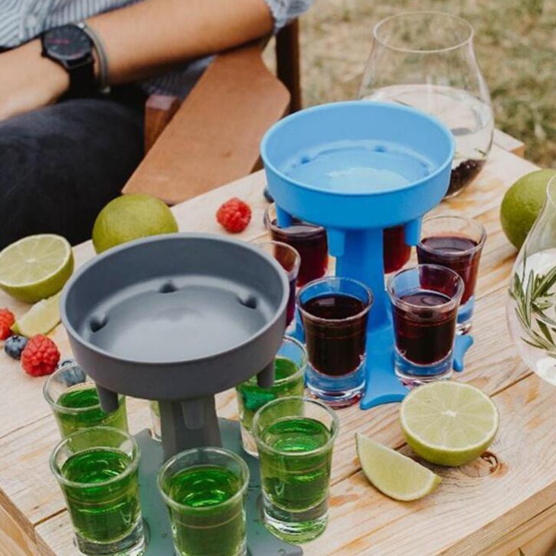 6 Shot Glass Dispenser Holder Party Beverage Drink... – Grandado