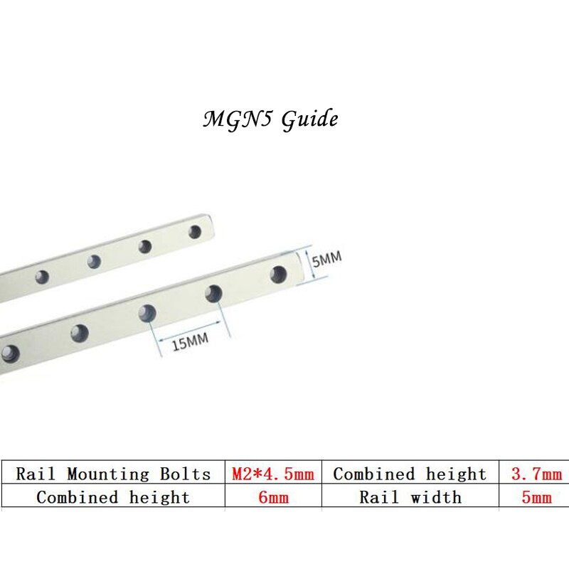 1pcs Miniature Silver Linear Guide Carriage MGN MG... – Grandado
