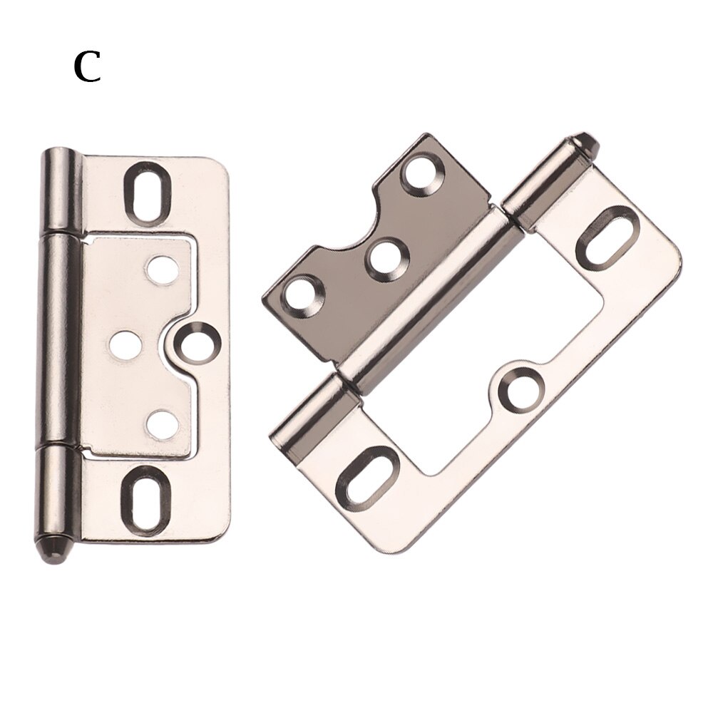 1Pair 3 Inch Iron Flush Door Hinges Folded Connect... – Grandado