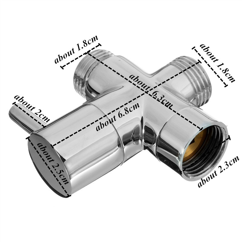 Brass Multi Function 3 Way Shower Head Diverter Va... – Grandado