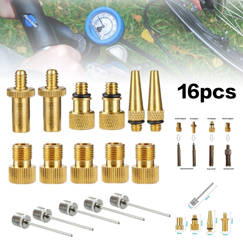 Cykelventil pumpe dyse kit presta schrader ventil ... – Grandado