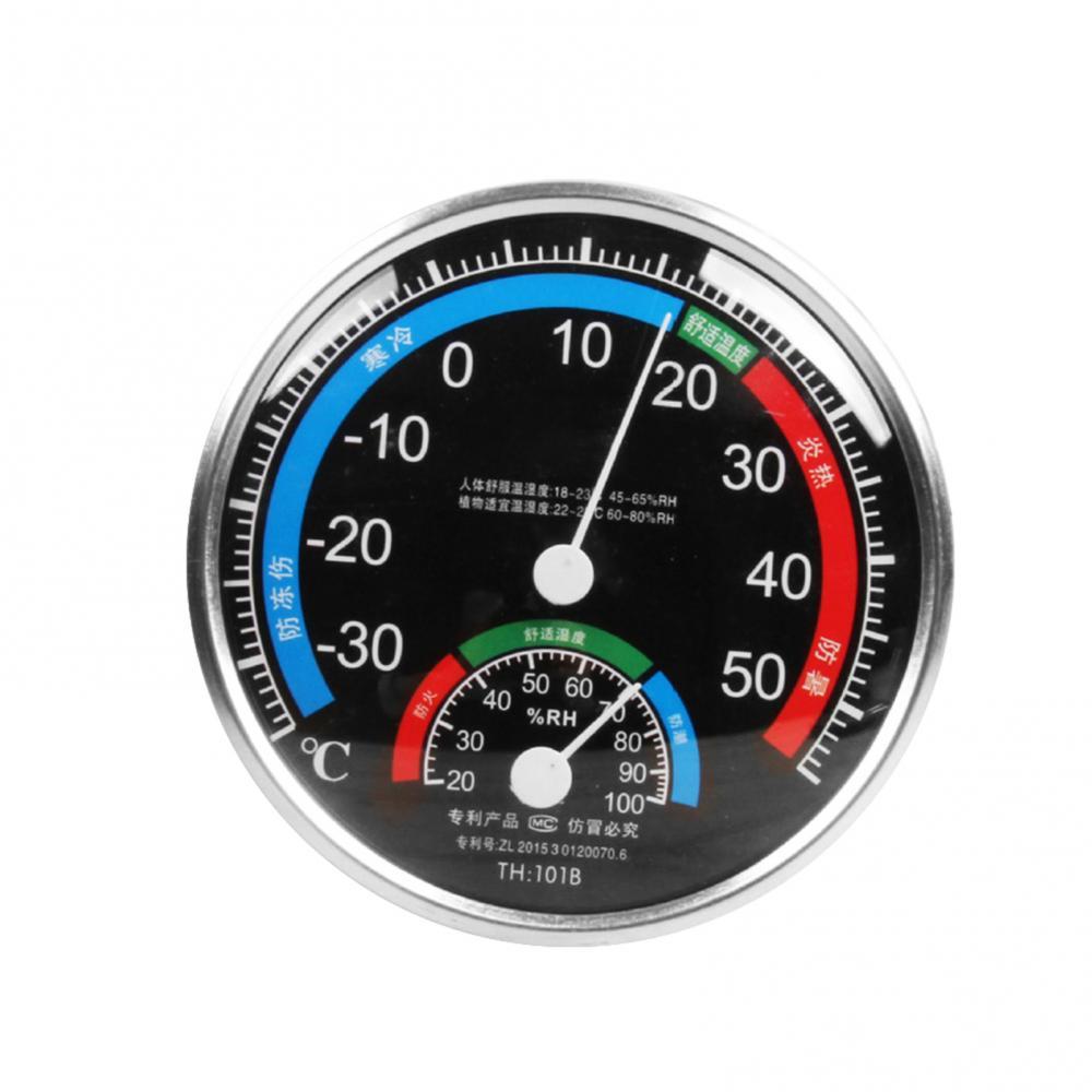 Thermometer Round Indoor Temperature Humidity Mete... – Grandado