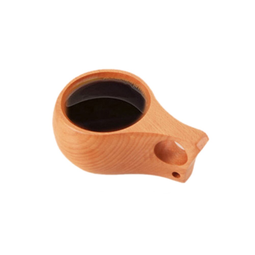 Beech Wooden Mug Coffee Cup Wood Teacup Drinking M... – Vicedeal