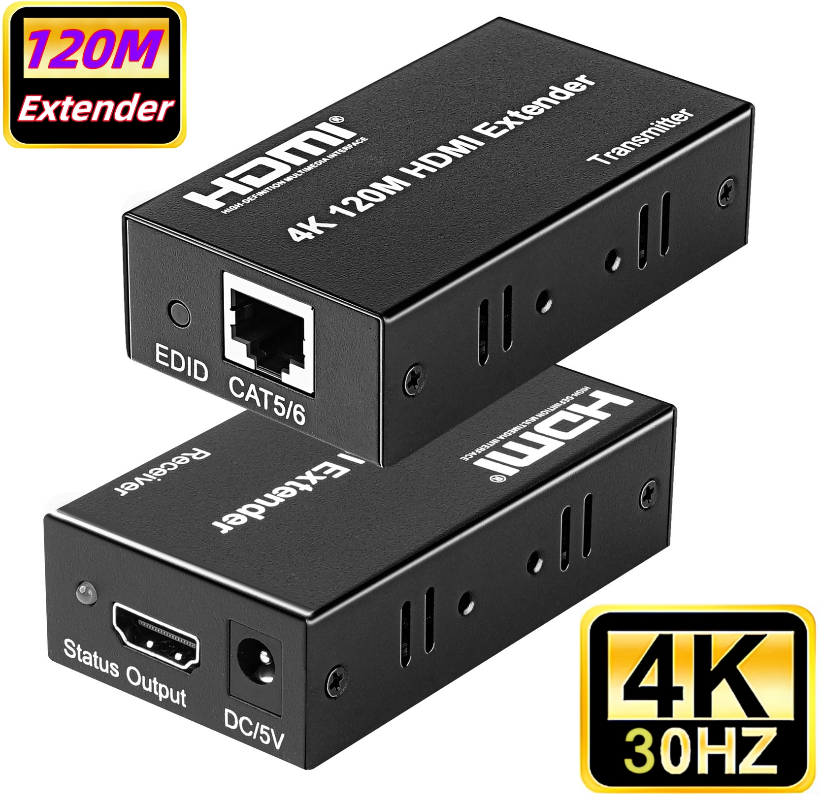 120M 4K HDMI Extender 60M 1080p HDMI Audio Video S... – Grandado
