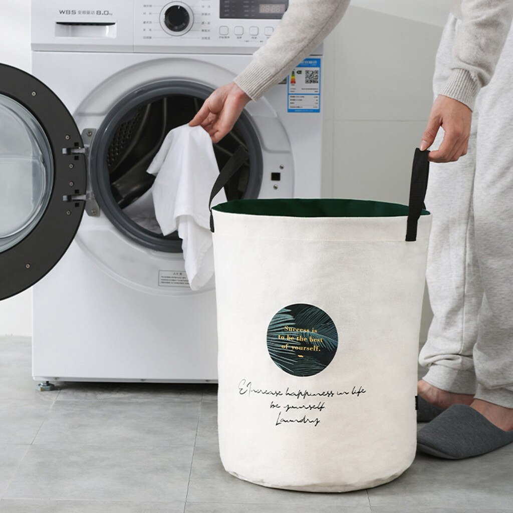 Large Capacity Cotton Linen Laundry Bucket for Dir... – Grandado