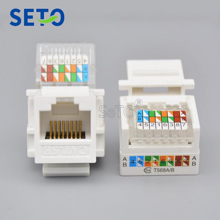 SeTo RJ45 Cat5e Network Lan Plug Module RJ45 Cat5e... – Vicedeal