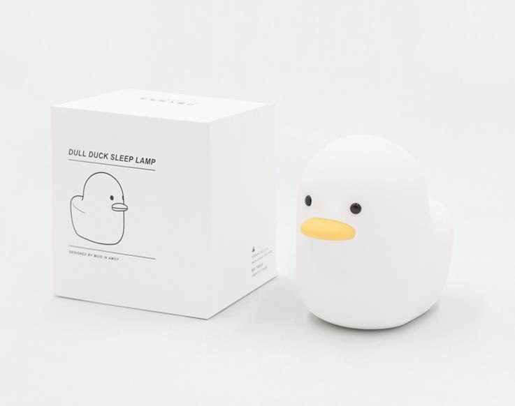 Schattige eend siliconen nachtlampje kindernachtka... – Vicedeal