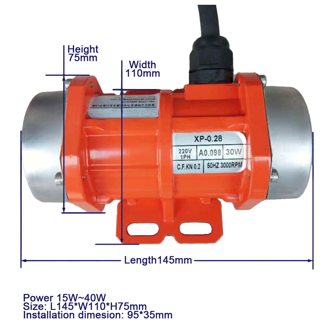 AC Electric Vibrating Motor 30W Monophasic 220V 30... – Vicedeal