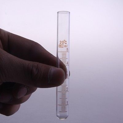 LOT 5 Scale Line 10ml Glass Test Tube Round bottom... – Vicedeal