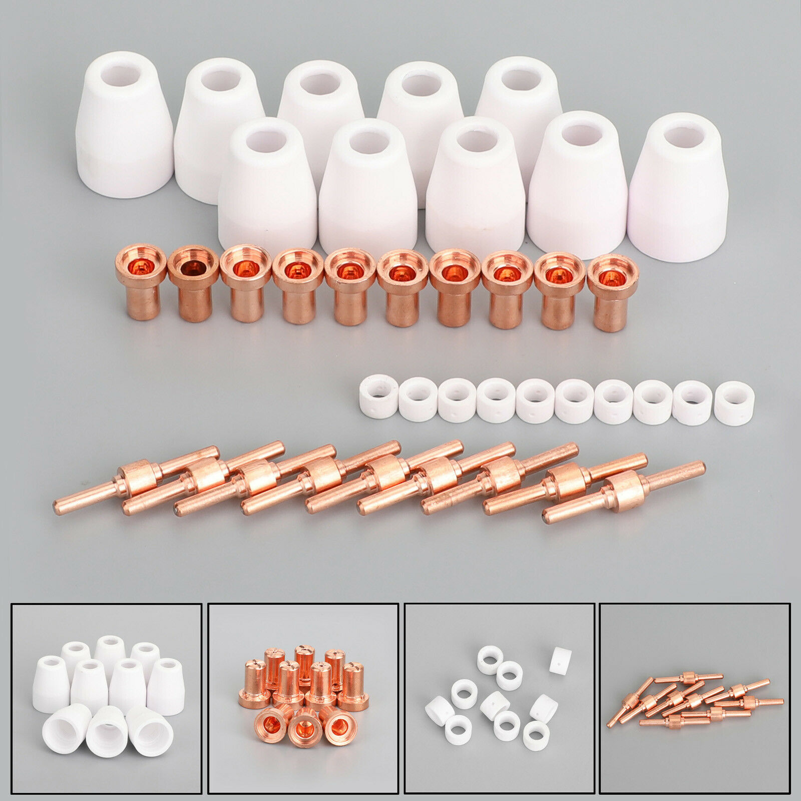 50 PCS Extended PT31 plasma cutting torch CONSUMAB... – Vicedeal