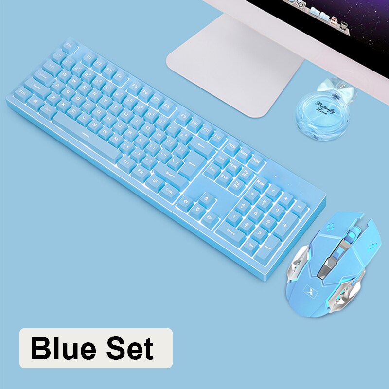Wireless Gaming Keyboard Mouse Set Rechargeable PC... – Vicedeal