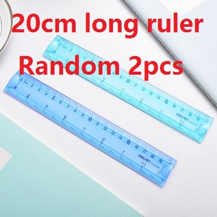 2Pcs 20/30cm Blue Transparent Soft Ruler Bendable ... – Grandado