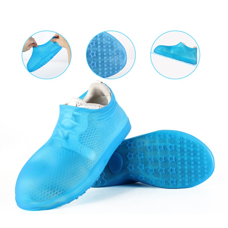 Rubber Reusable Latex Waterproof Rain Shoes Cover ... – Grandado