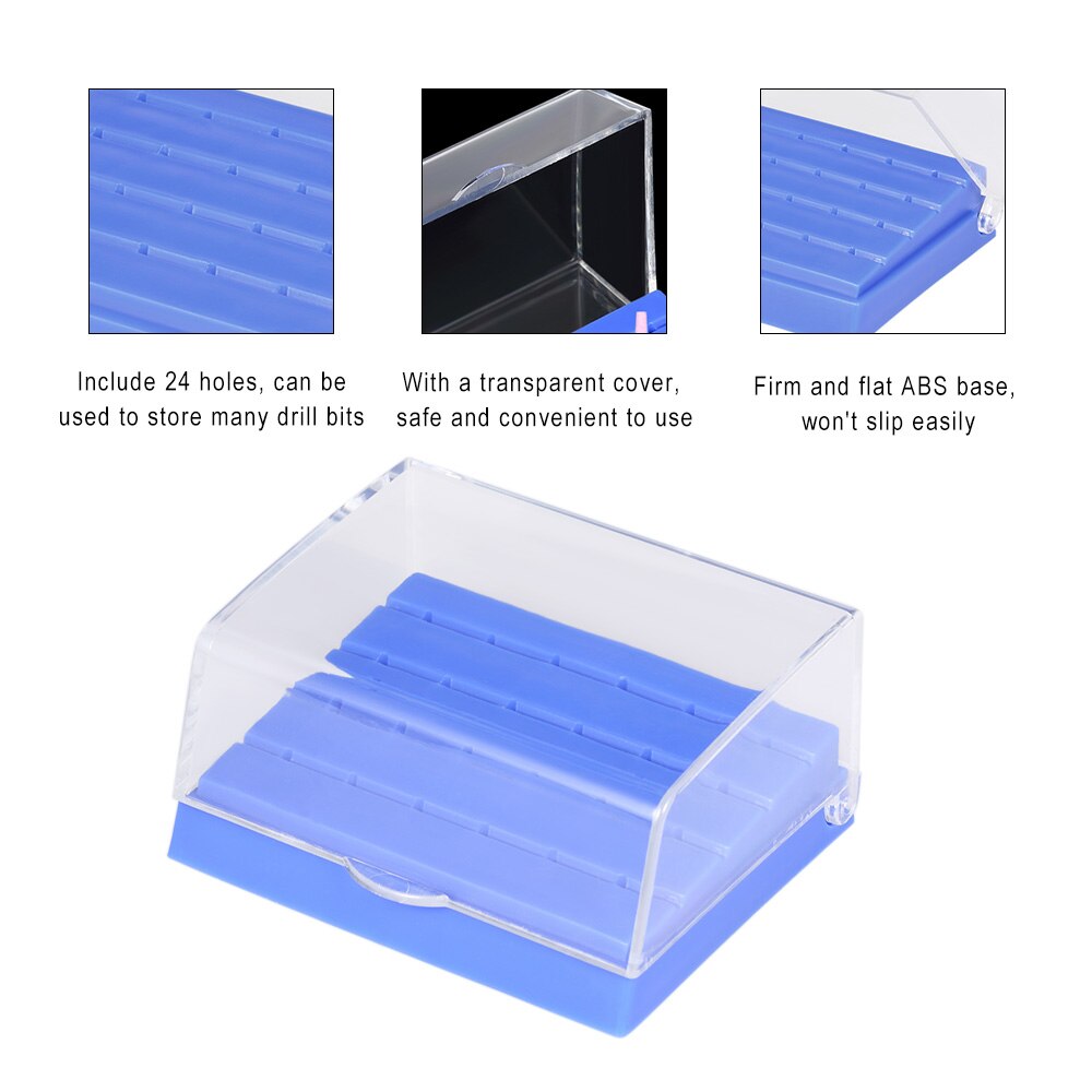 24 Hole Small Dental Bur Stand Display Organizer M... – Grandado