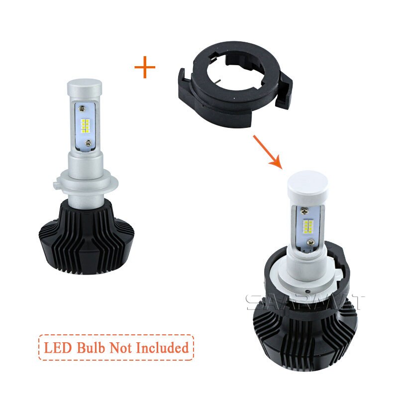 2x LED H7 Bulb Holders Adapters Base Headlight Hea... – Vicedeal